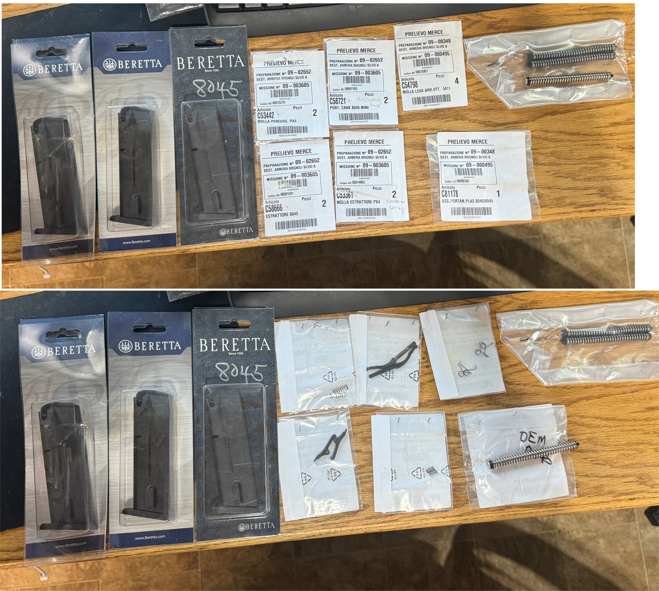 BERETTA 8045 SPARE PARTS & MAGAZINES - .45ACP - Magazines at GunBroker ...